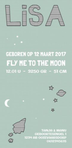 Stanskaart - Lisa - SC