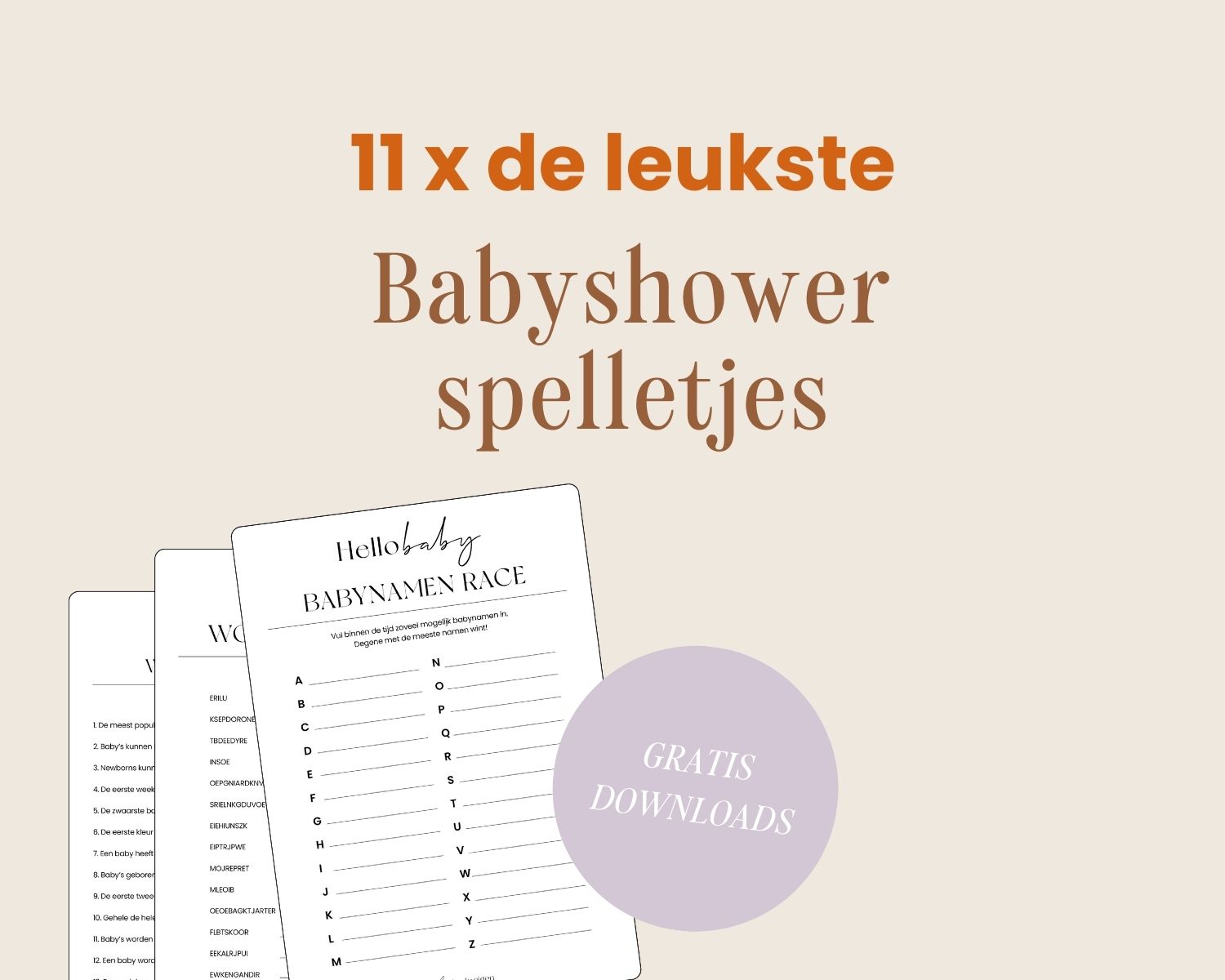 11x de leukste babyshower spelletjes | Lief Leuk & Eigen